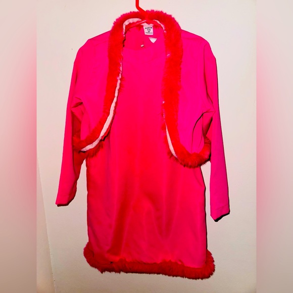 Dresses | Girls Pink Barbie Dress With Pink Jacket With Puff Lining 67 ...